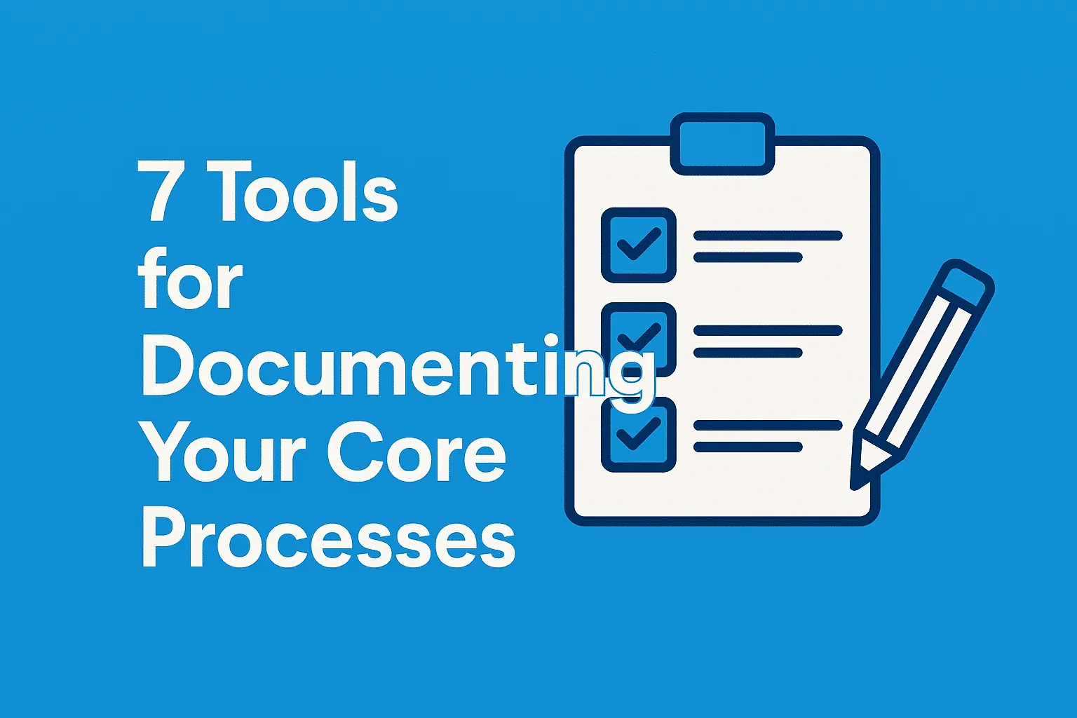 7 Tools For Documenting Your Core Processes Barry Hynd